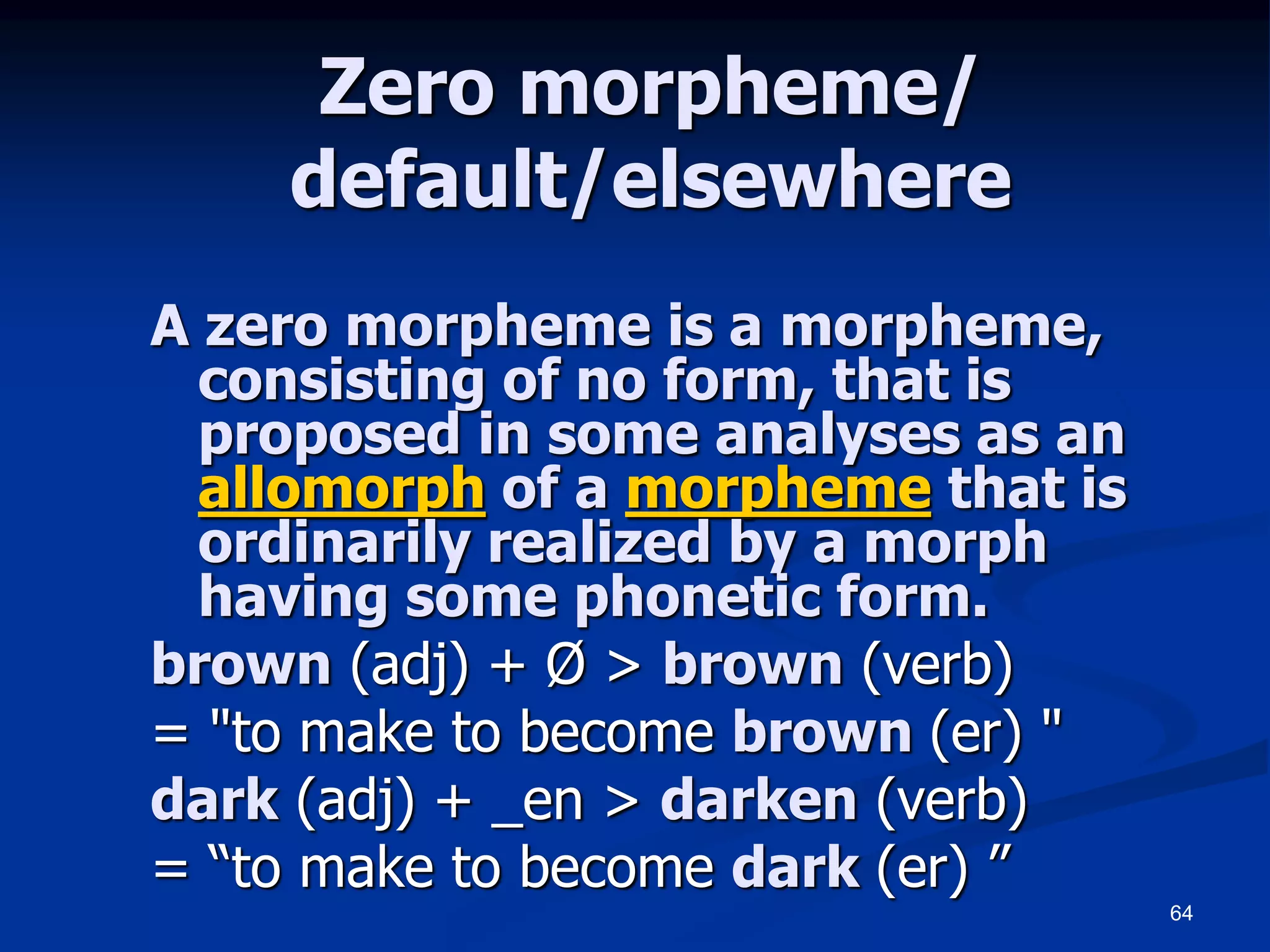 Morphemes & Types of morphemes | PPT