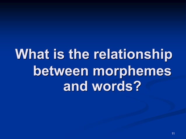 Morphemes & Types of morphemes | PPT | Geology | Science