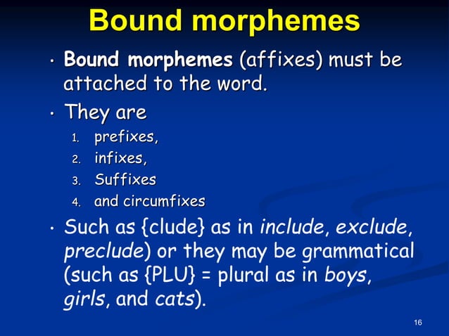 Morphemes & Types of morphemes | PPT | Geology | Science