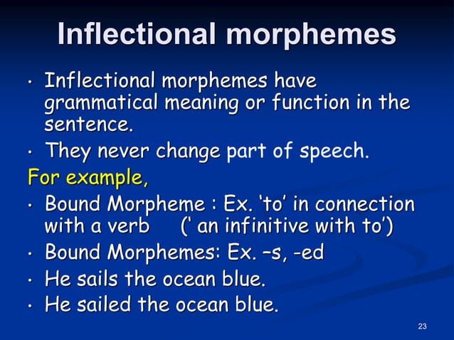 Morphemes & Types of morphemes | PPT | Geology | Science