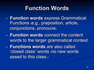 Morphemes & Types of morphemes | PPT