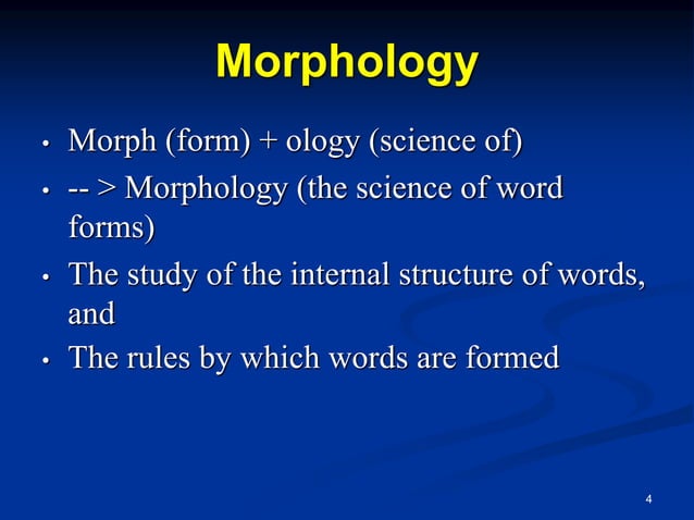 Morphemes & Types of morphemes | PPT | Geology | Science