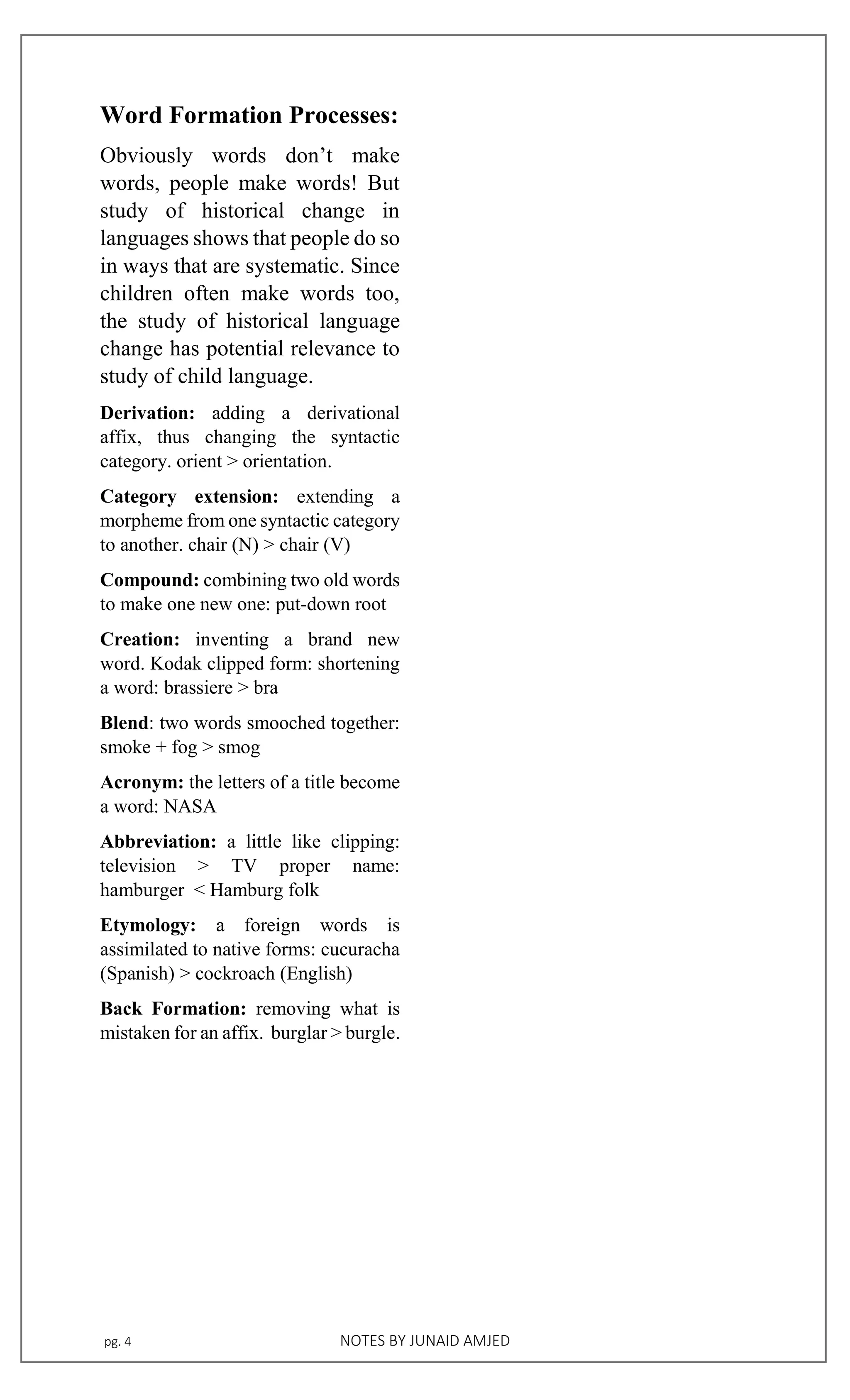 Morpheme + word formation | PDF