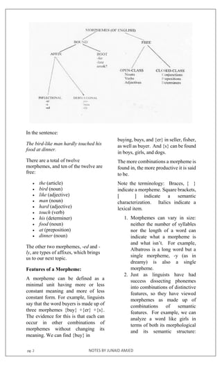 Morpheme + word formation | PDF