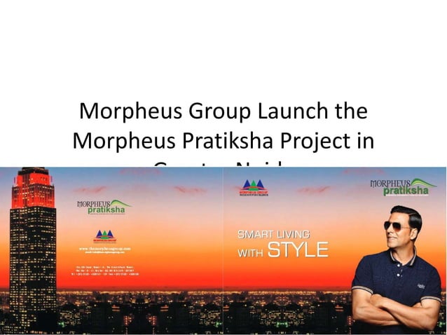 Morpheus group launch the Morpheus Pratiksha Project in Greater Noida | PPT