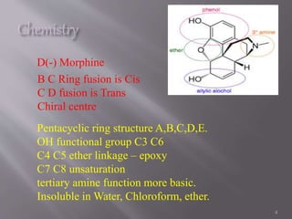 Morphine and its synthetic analoge | PPTX