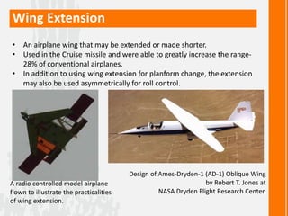 Morphing of aircraft wings | PPTX