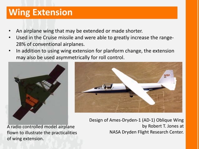 Morphing of aircraft wings | PPTX