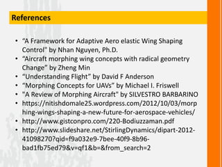 Morphing of aircraft wings | PPTX