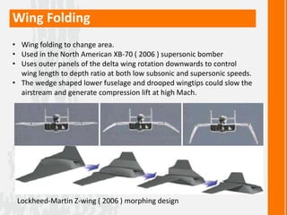 Morphing of aircraft wings | PPTX