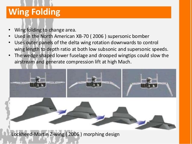 Morphing of aircraft wings
