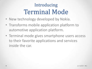 Morphing smart phones into automotive | PPTX