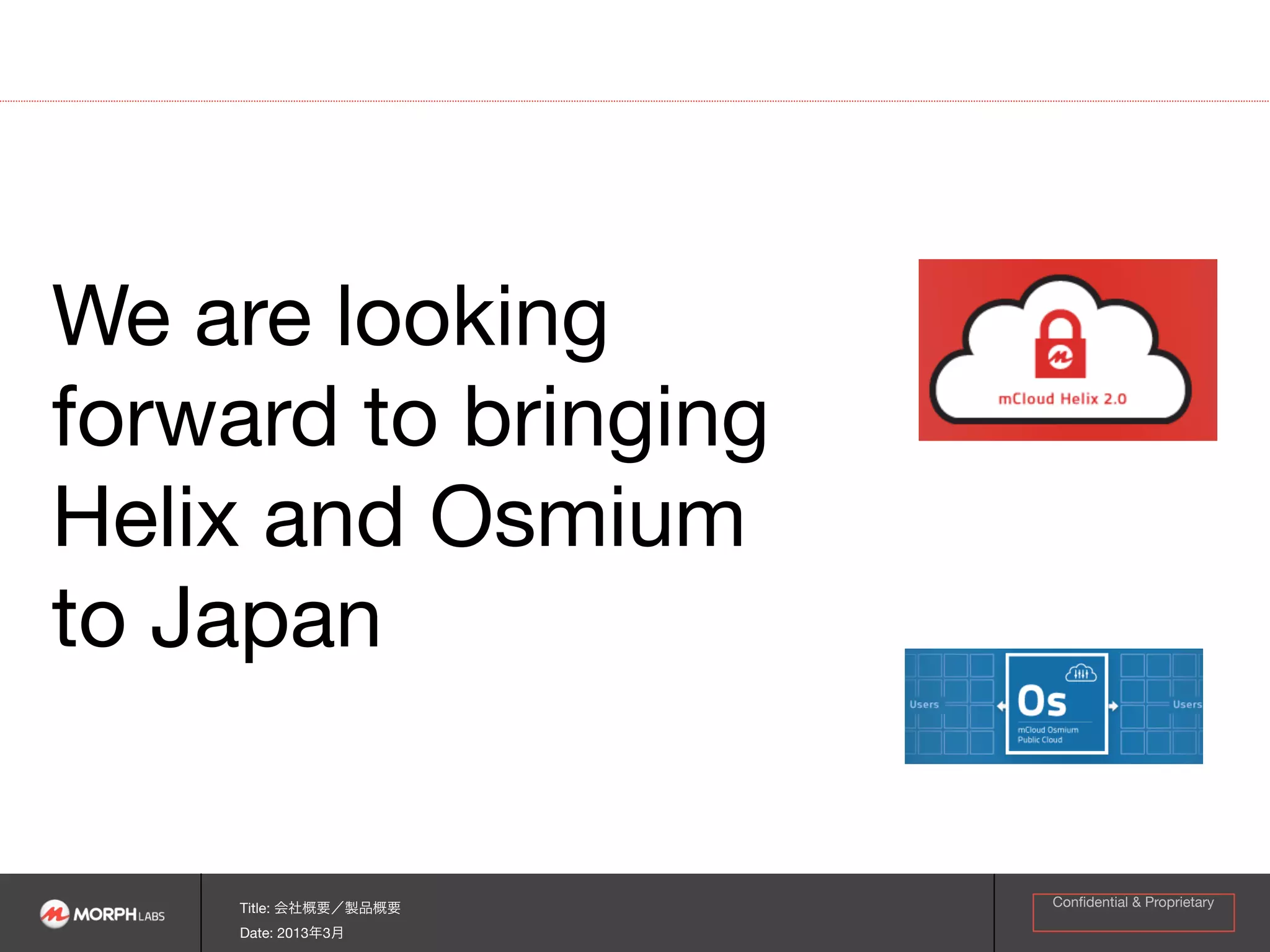 OpenStack Day Tokyo 2013 - Morphlabs - Winston Damarillo | PPT