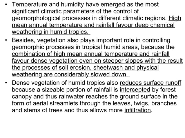 Morphogenetic region-Geomorhology Chapter | PPT | Geography | Science