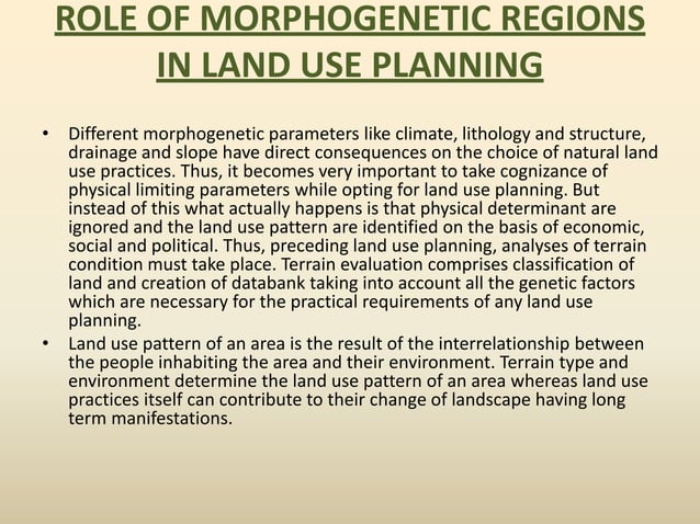MORPHOGENETIC REGIONS.pptx | Weather | Science