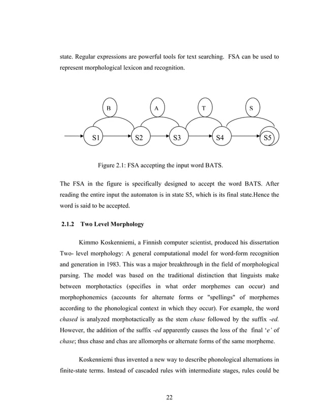 Morphological analyzer for malalyalam verbs | PDF