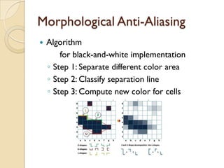 Morphological antialiasing | PPTX | 3-D Graphics | Computer Software and Applications