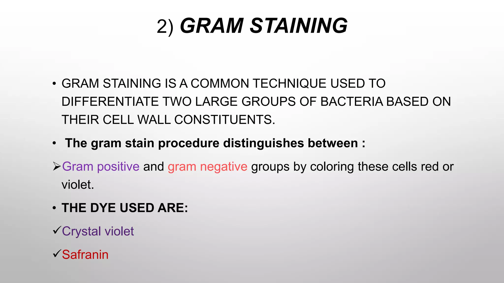 Staining techniques of Microorganisms | PPTX