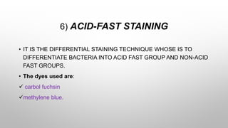 Staining techniques of Microorganisms | PPTX
