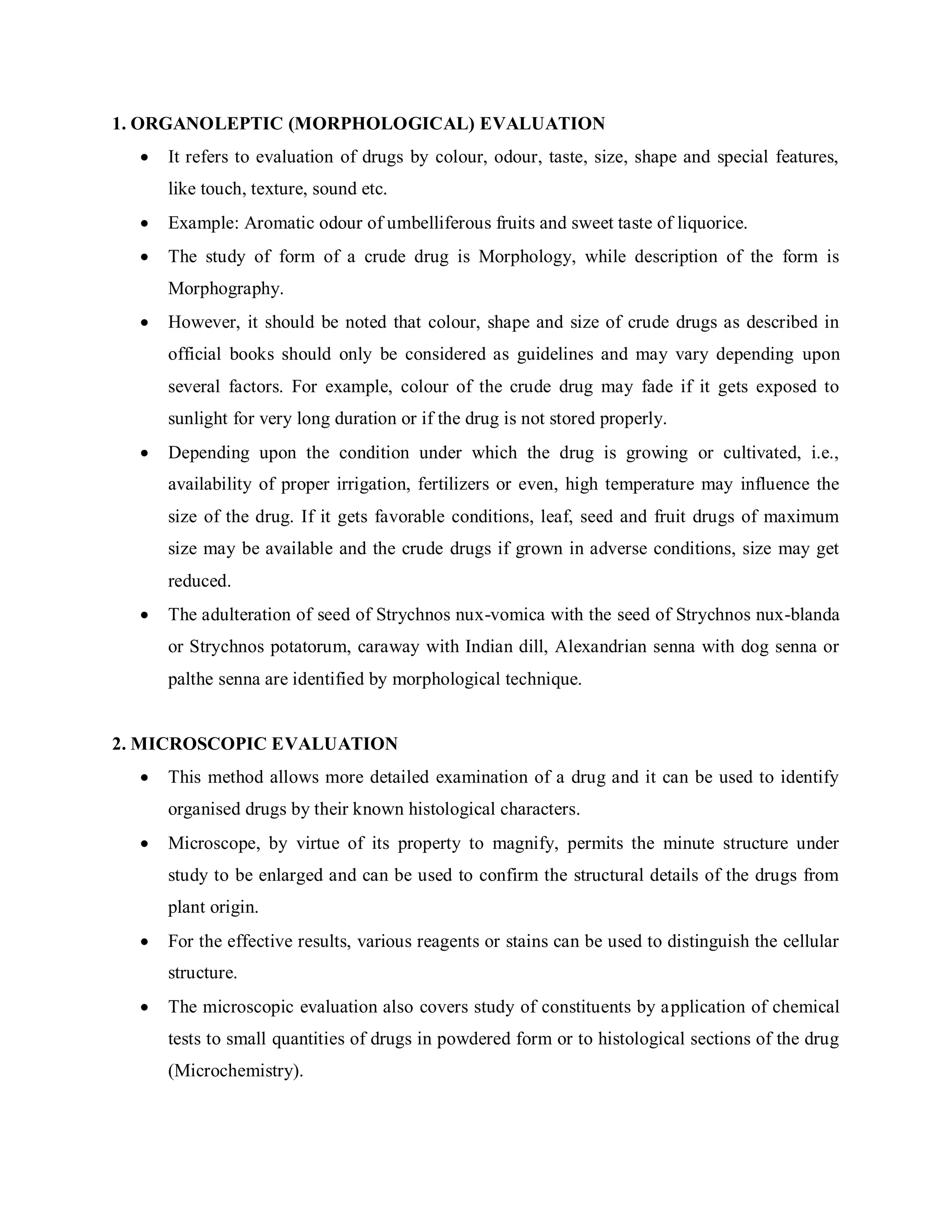 Morphological evaluvation. pharmacognosy.pdf