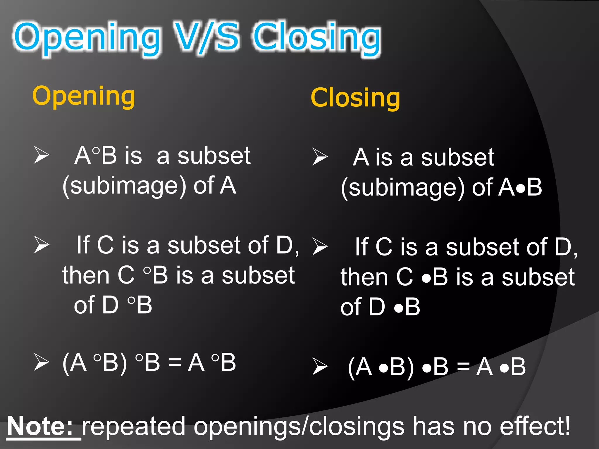 Morphological image processing | PPTX