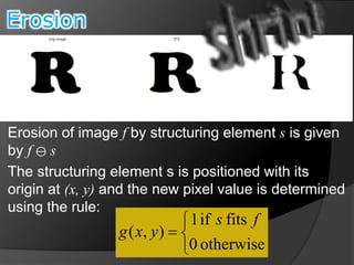Morphological image processing | PPTX