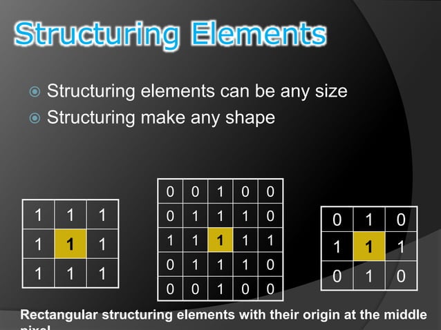 Morphological image processing | PPTX