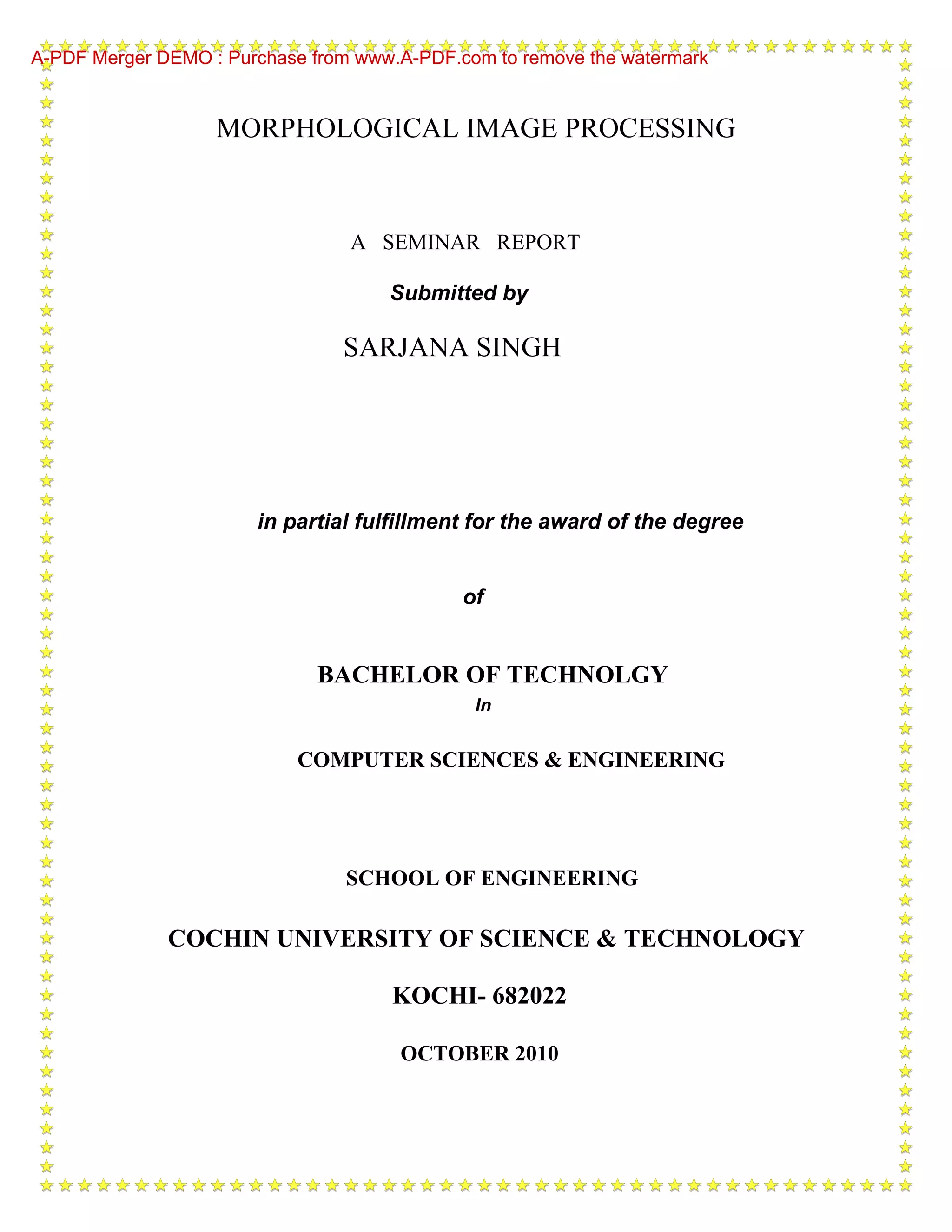 Morphological Image Processing | PDF