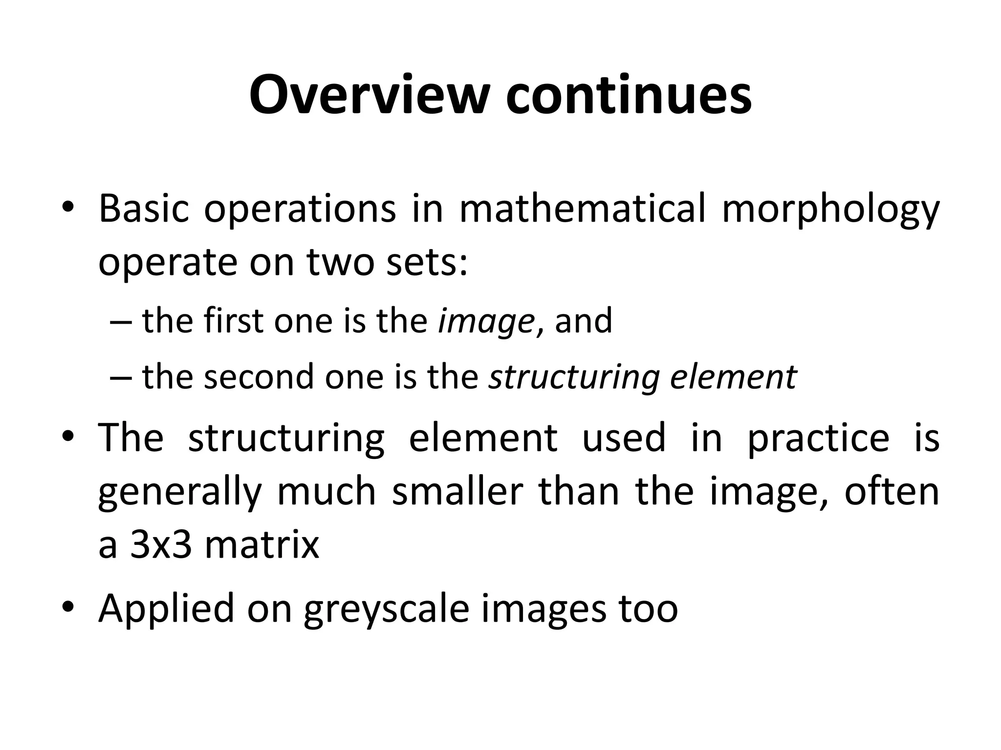 Morphological operations | PDF