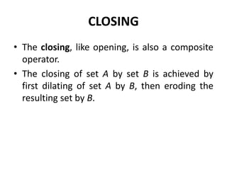 Morphological operations | PDF