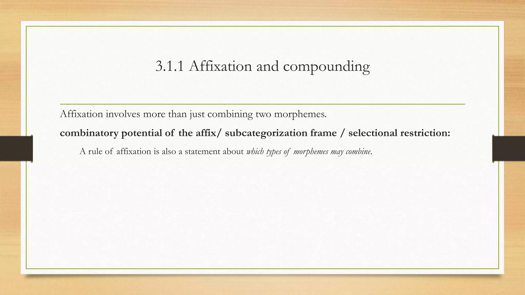 Morphological rules- Sarah Saneei | PDF