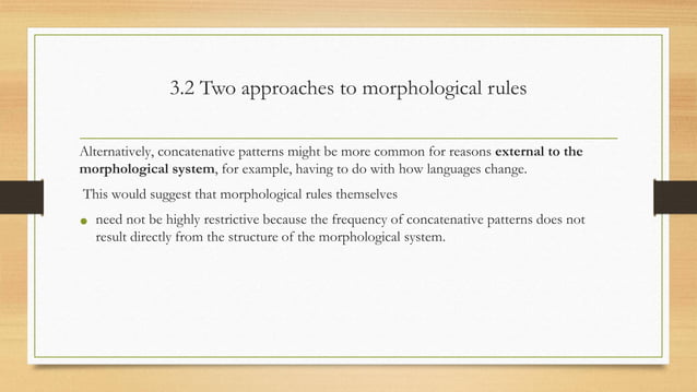 Morphological rules- Sarah Saneei | PDF