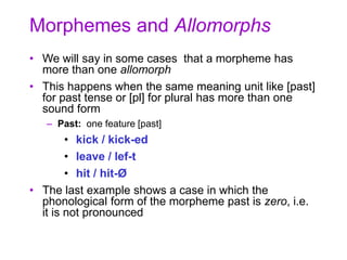 Morphological structure | PPT