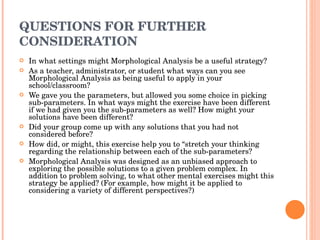 Morphological Synthesis | PPT