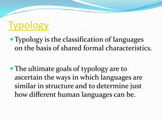 Morphological typology | PPTX