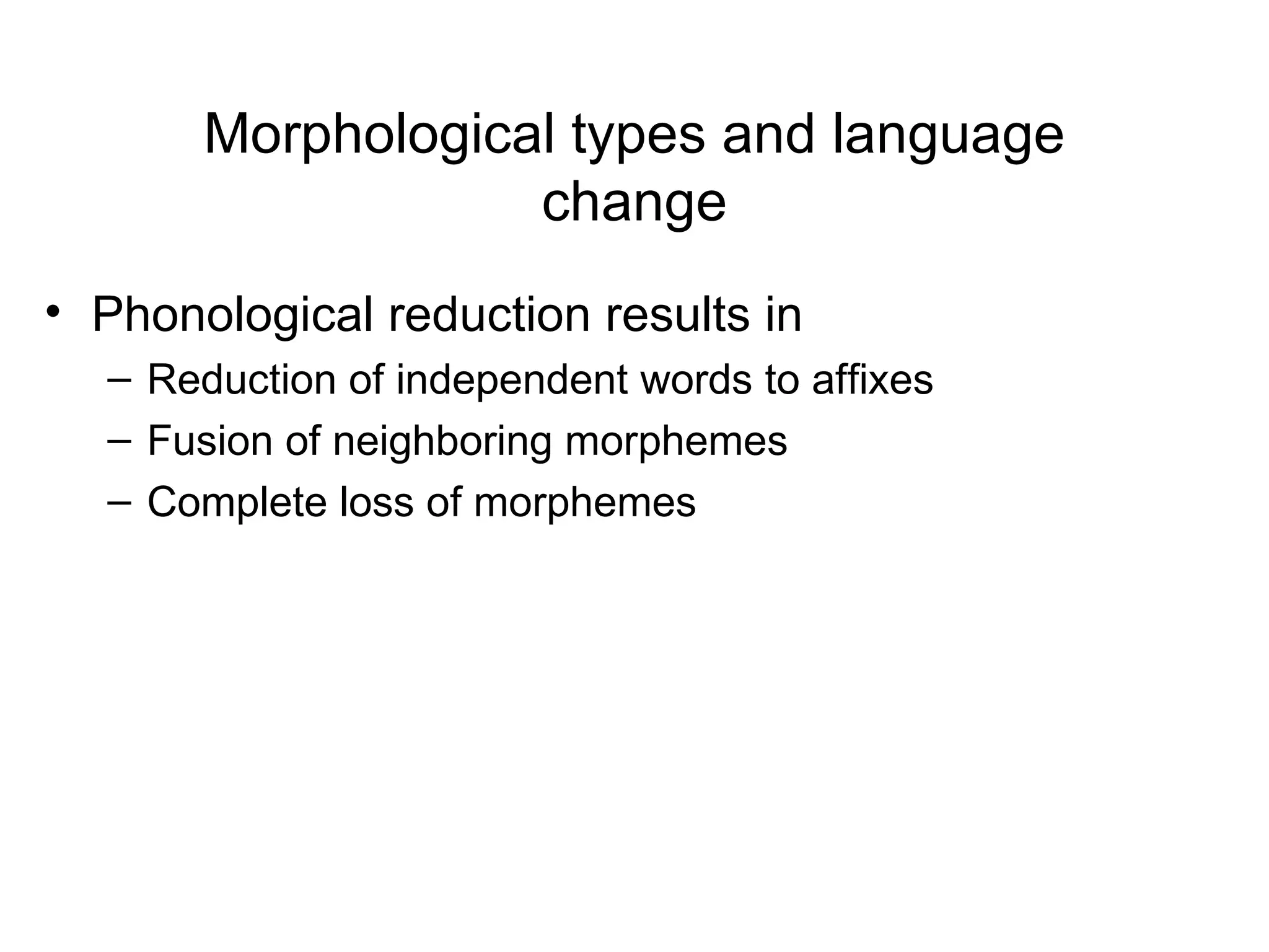 Morphological typology | PDF