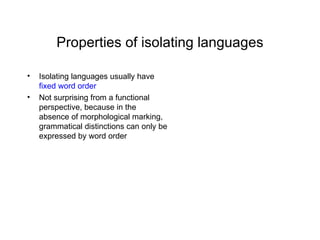 Morphological typology | PDF