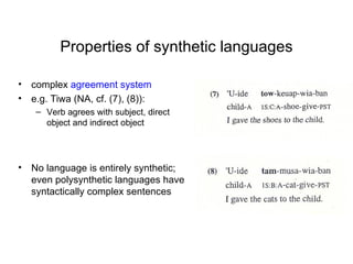 Morphological typology | PDF