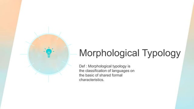 Morphological Typology | PPTX