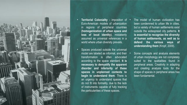 Morphological understanding of human settlements in peripheral contexts ...