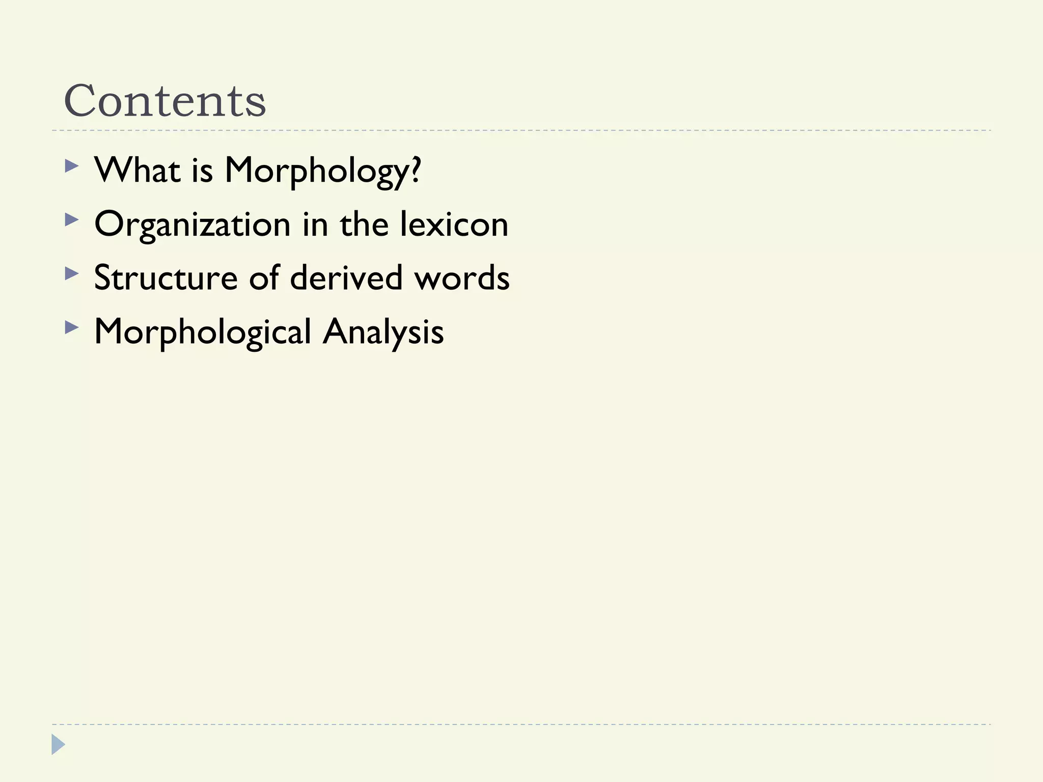 An Introduction to Morphology | PPT