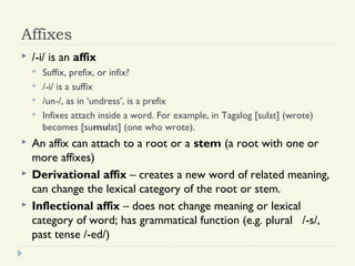 An Introduction to Morphology | PPT