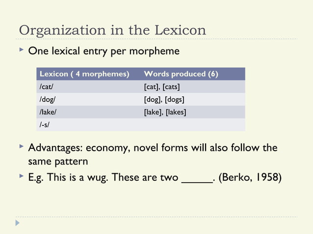 An Introduction to Morphology | PPT | Programming Languages | Computing