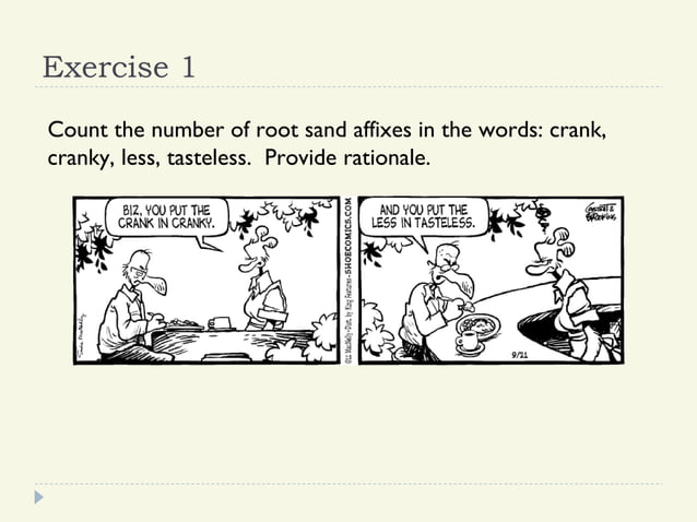 An Introduction to Morphology | PPT | Programming Languages | Computing