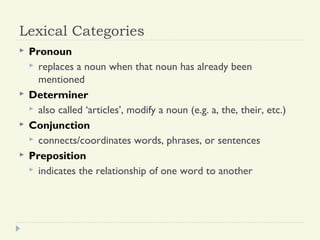 An Introduction to Morphology | PPT