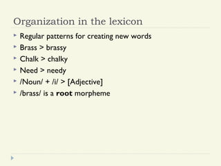 An Introduction to Morphology | PPT