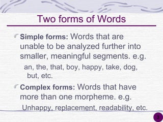 Morphology | PPT