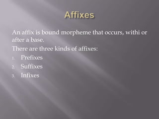 Morphology por Diego Duma | PPTX | Internet for Beginners | Internet