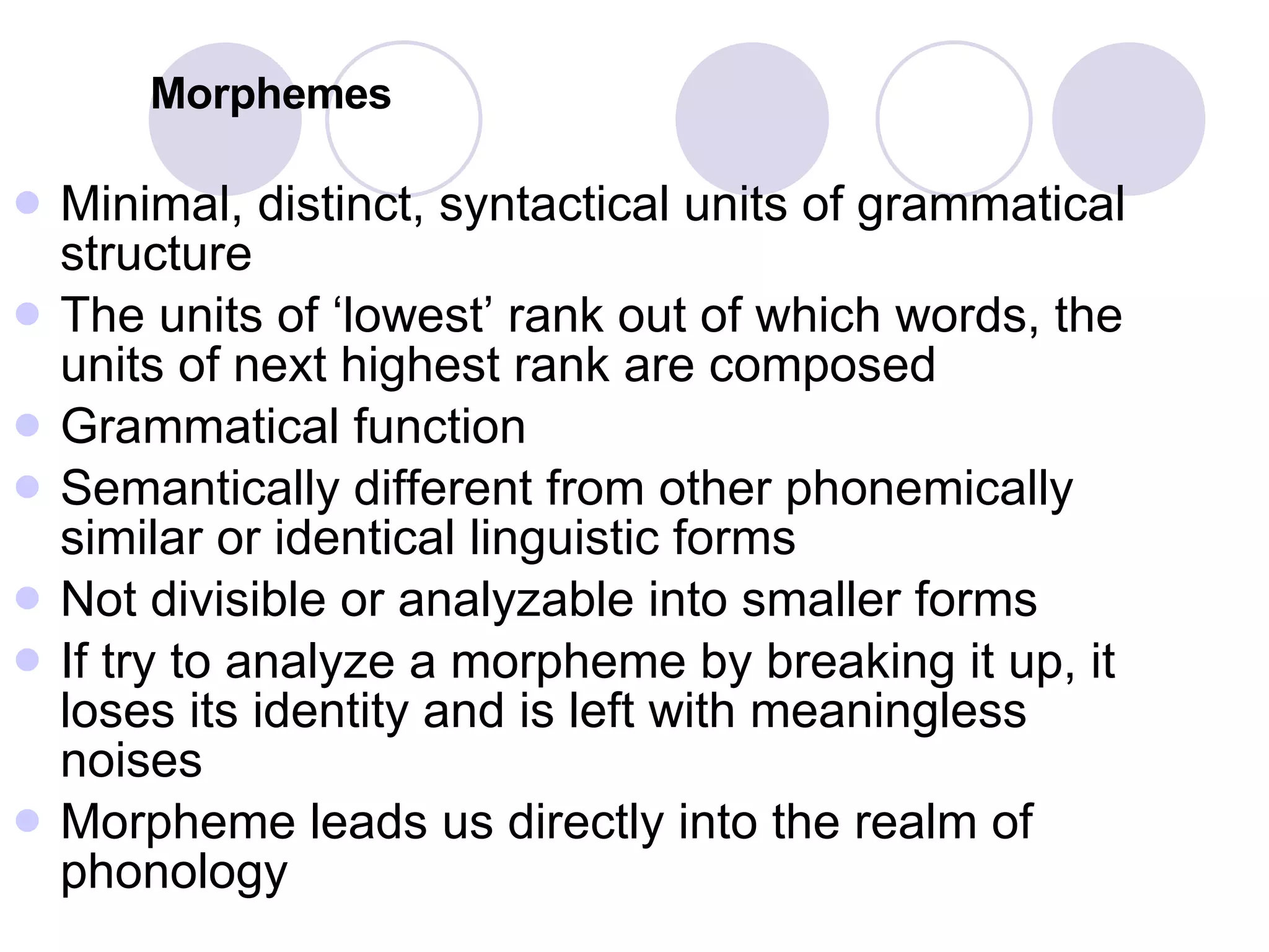 Morphology | PPT