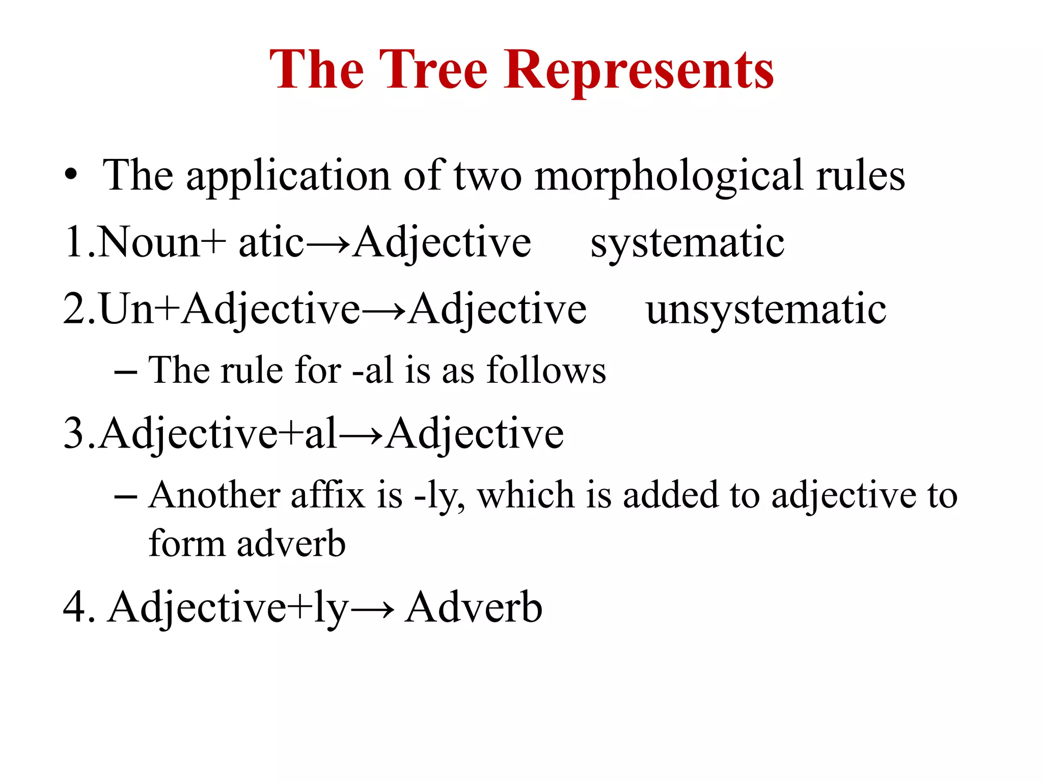 A Brief Introduction of Morphology | PPTX